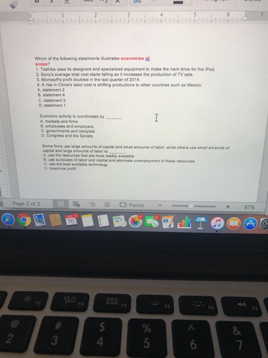 Solved Which of the following statements illustrates | Chegg.com