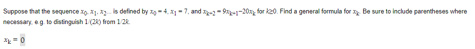 Solved Suppose that the sequence x0,x1,x2… is defined by | Chegg.com