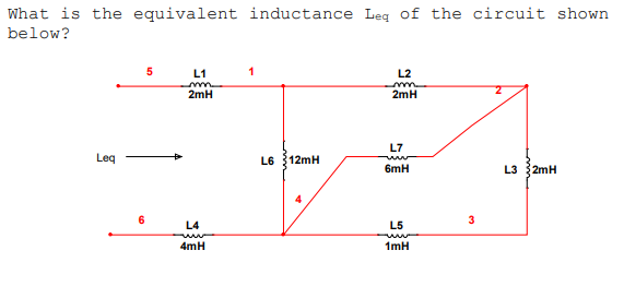 Solved What is the equivalent inductance Leg of the circuit | Chegg.com