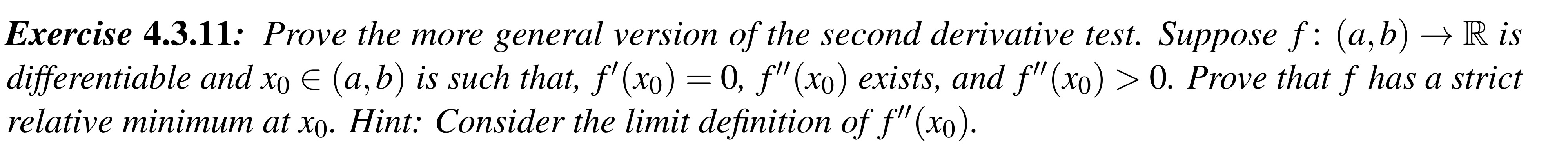 Solved Exercise 4.3.11: Prove the more general version of | Chegg.com