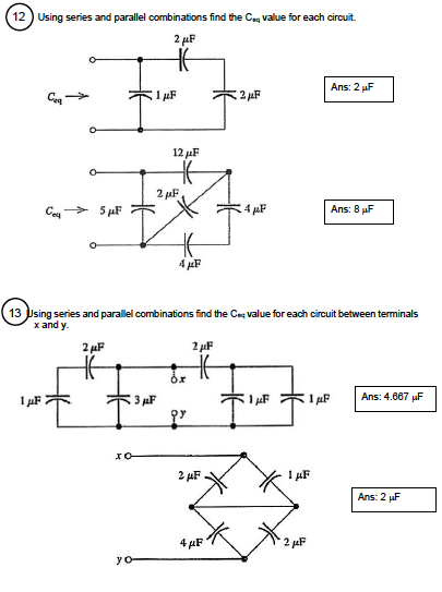 Solved 12 Using series and parallel combinations find the | Chegg.com
