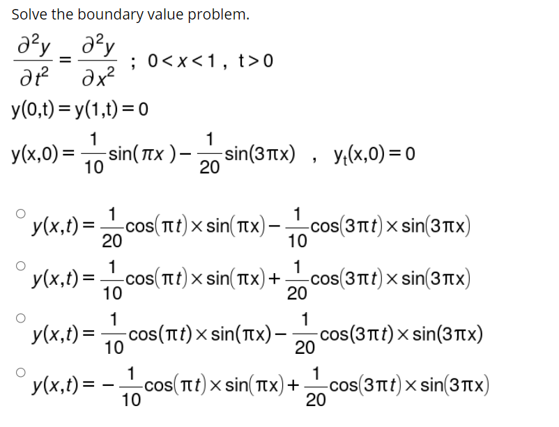 Solved = Solve the boundary value problem. д° уд°у ; 0o at | Chegg.com