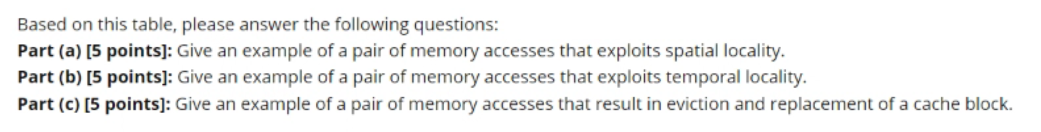 Solved Consider a word-addressable direct-mapped cache with | Chegg.com