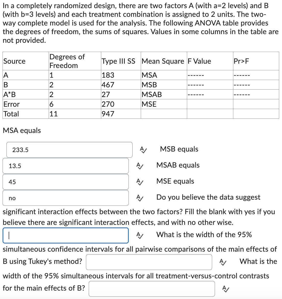 Solved In a completely randomized design, there are two | Chegg.com