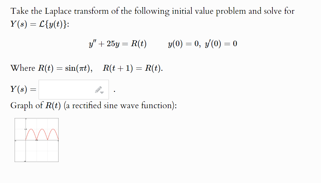 Solved Take the Laplace transform of ﻿the following initial | Chegg.com
