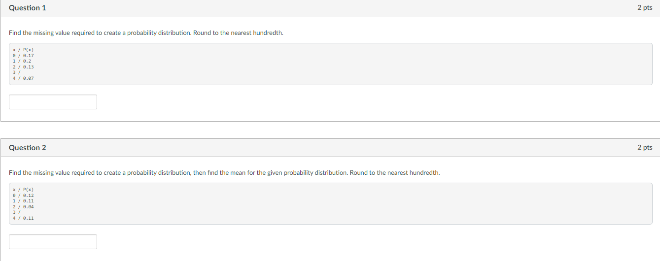 Solved Find the missing value required to create a | Chegg.com