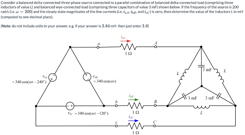 Solved Consider a balanced delta-connected three-phase | Chegg.com