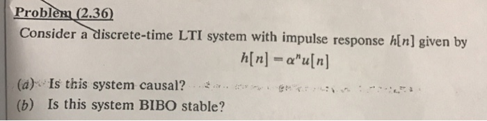 Solved Consider a discrete-time LTI system with impulse | Chegg.com