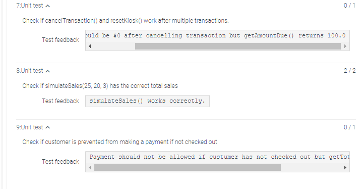 Solved Help with fixing grading error in JAVA my | Chegg.com