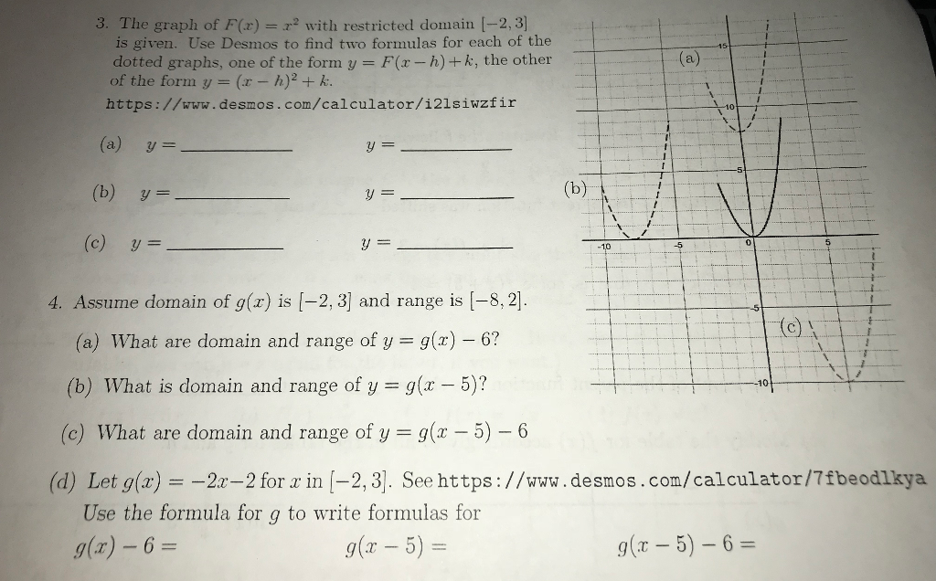 Solved 3. The graph of F(r) 2 with restricted domain [-2,3] | Chegg.com