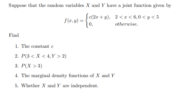 Solved Suppose that the random variables X and Y have a | Chegg.com
