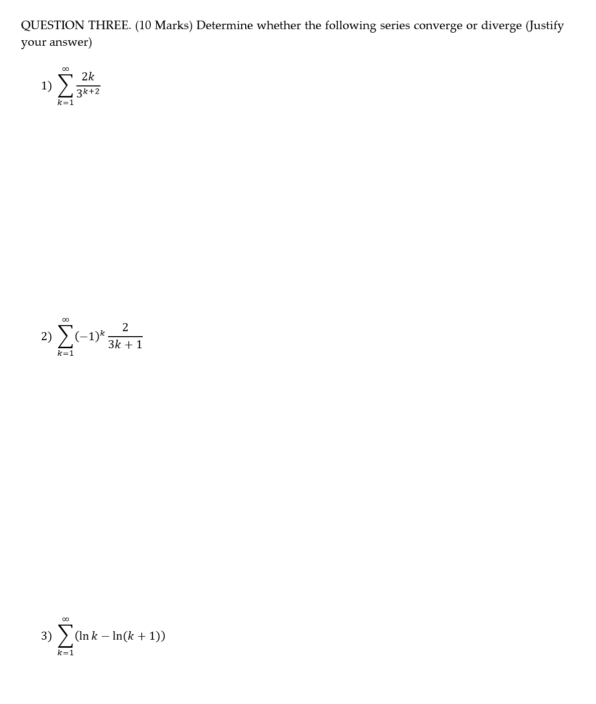 Solved Question Three 10 Marks Determine Whether The 0954