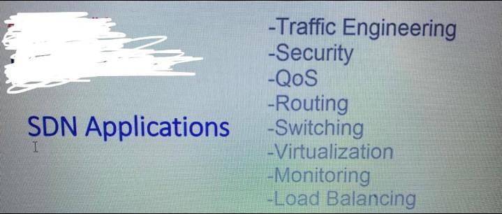 Solved SDN Applications -Traffic Engineering -Security -QoS | Chegg.com