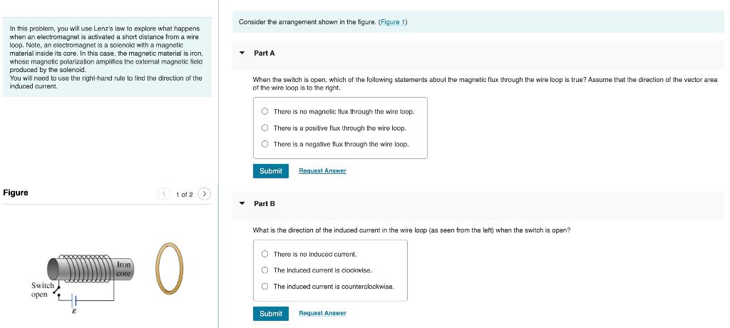 Solved Now the switch on the electromagnet is closed. What | Chegg.com