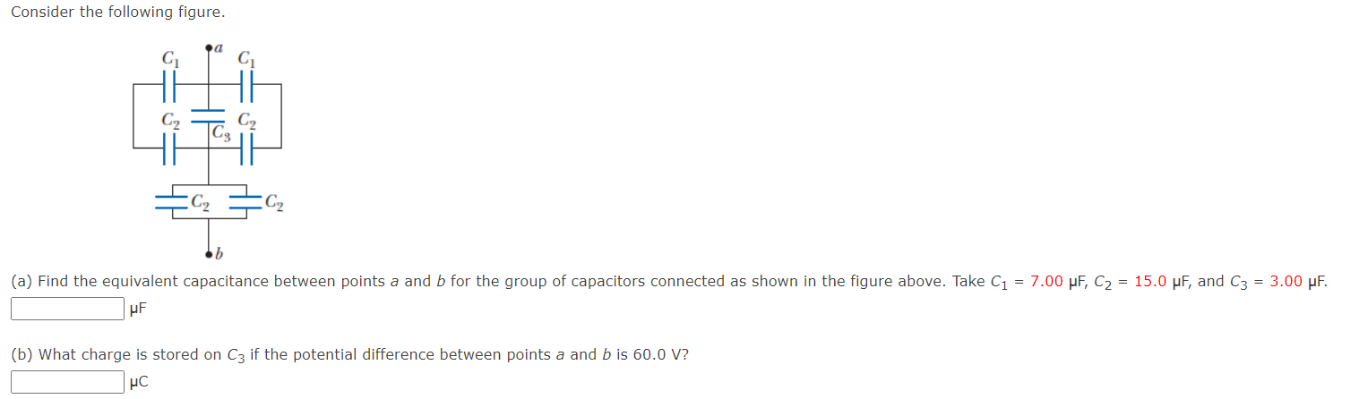 Solved Consider the following figure. a C C 09 E C2 b (a) | Chegg.com