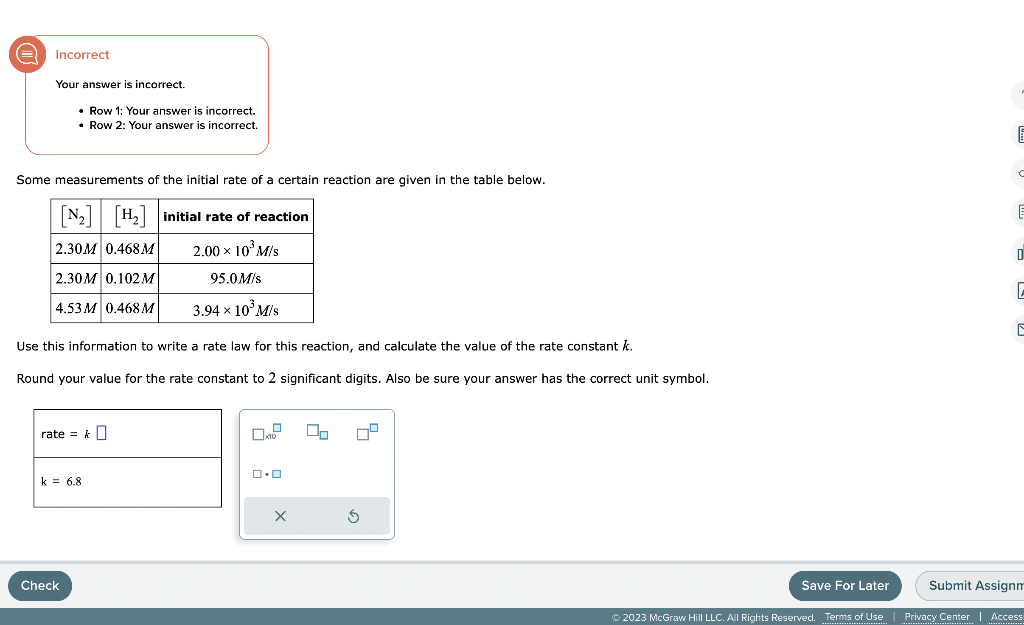 Solved Incorrect Your answer is incorrect. - Row 1: Your | Chegg.com Solved Incorrect Your answer is incorrect. - Row 1: Your | Chegg.com