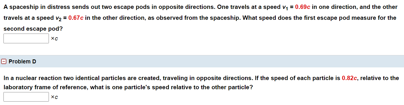 Solved A spaceship in distress sends out two escape pods in | Chegg.com