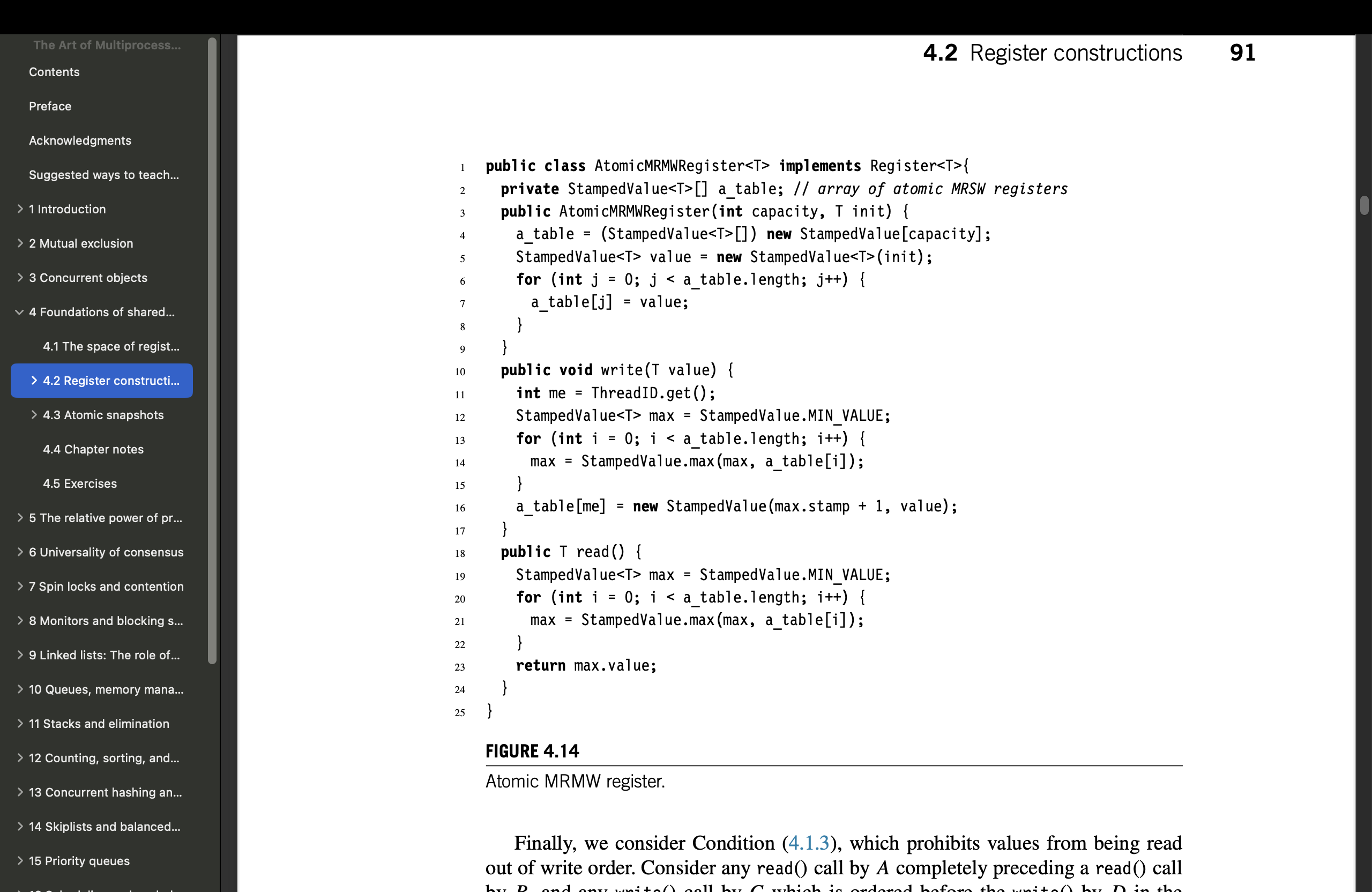 Solved implement M-VALUED MULTI-READER MULTI-WRITER(MRMW) | Chegg.com Solved implement M-VALUED MULTI-READER MULTI-WRITER(MRMW) | Chegg.com