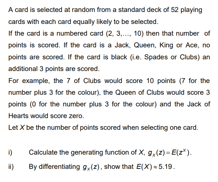 Solved A card is selected at random from a standard deck of | Chegg.com