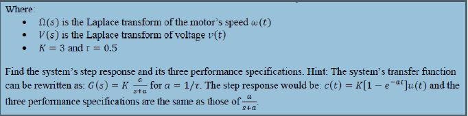 Solved 1. Given the linear feedback control system | Chegg.com
