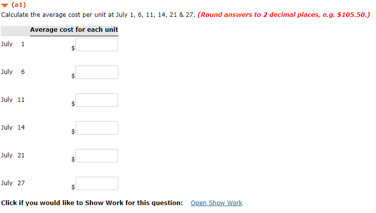 Solved Problem 6-09A al-a2, b (Part Level Submission) | Chegg.com