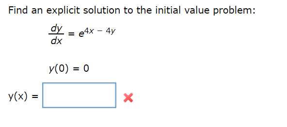 Solved Find an explicit solution to the initial value | Chegg.com
