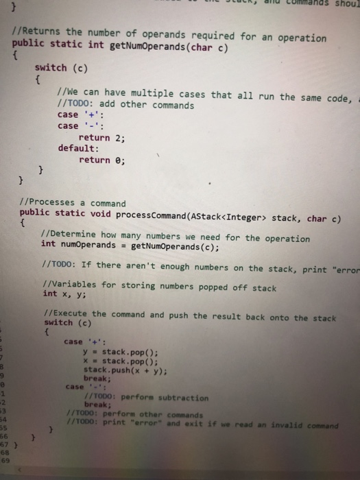 Solved Background Postfix Is A Notation For Writing 