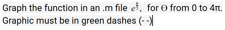 Solved Graph the function in an .m file es, for o from 0 to | Chegg.com