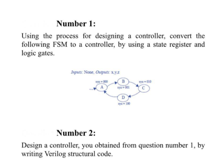 Solved Answer Q number 2 -Design a controller, you obtained | Chegg.com