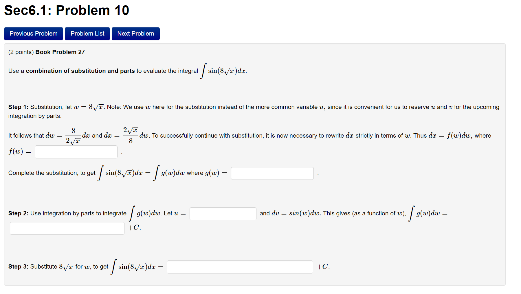 Solved Sec6.1: Problem 10 Previous Problem Problem List Next | Chegg.com