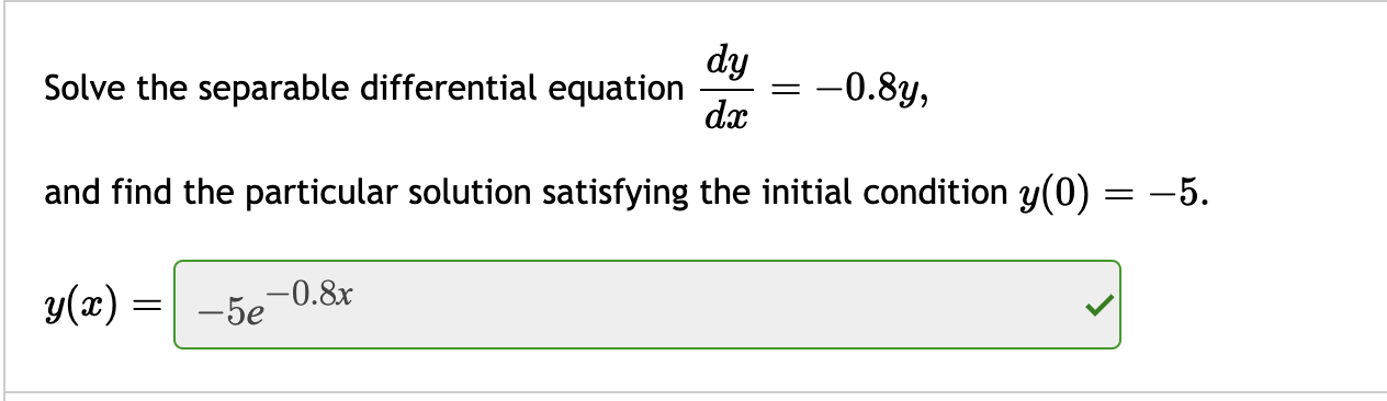 Solved The solution to a differential equation is y=x3+11. | Chegg.com
