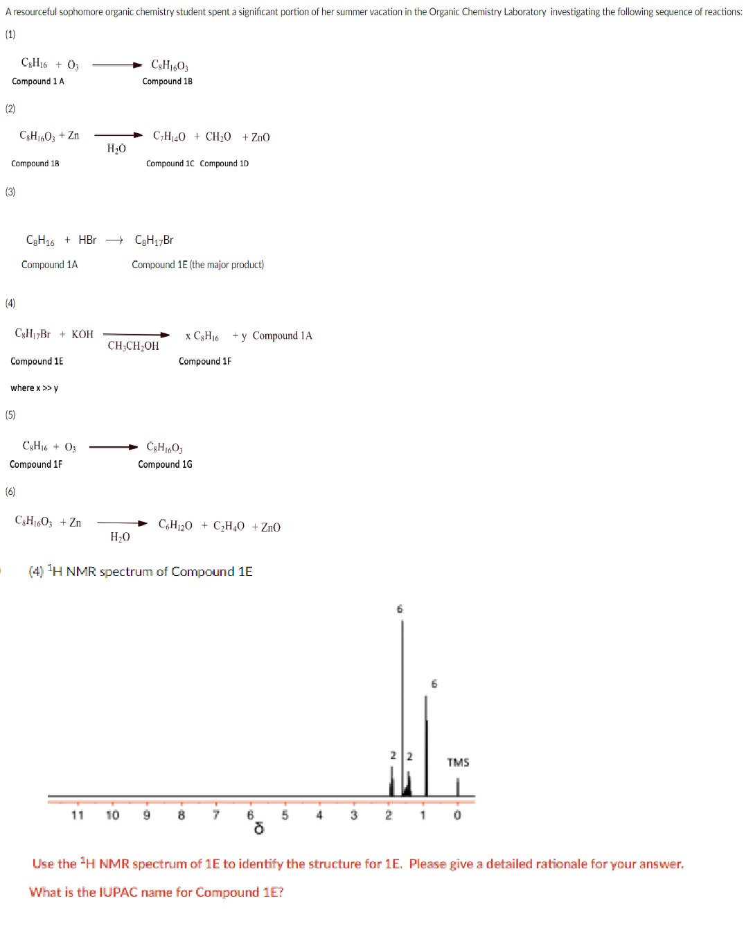 Solved A resourceful sophomore organic chemistry student | Chegg.com