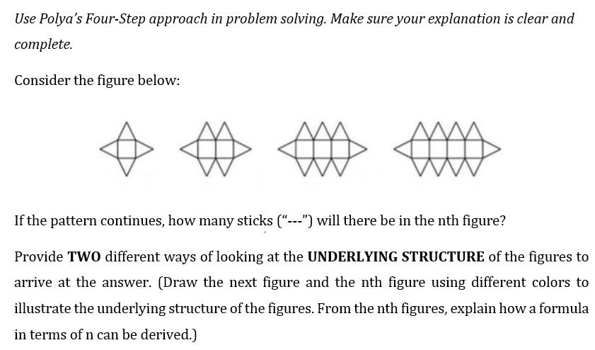 Use Polya's Four-Step approach in problem solving. | Chegg.com