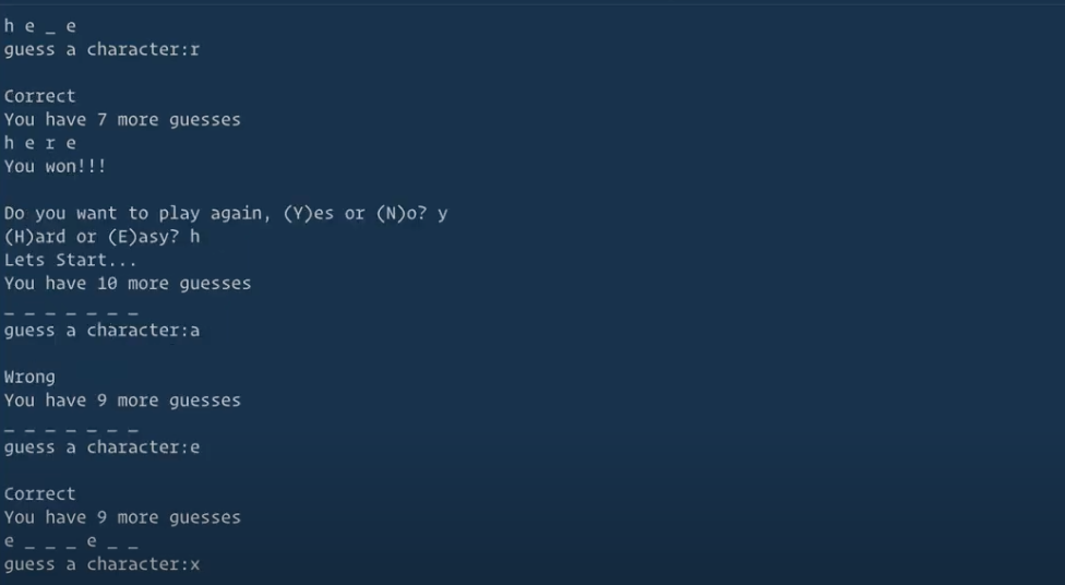 Solved Using Python, please design a Hangman game program. | Chegg.com