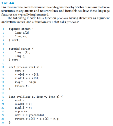 Solved 3.67∗ For this exercise, we will examine the code | Chegg.com