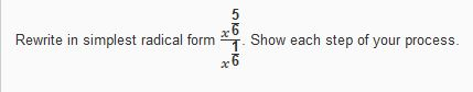 Solved 5 Rewrite in simplest radical form Show each step of | Chegg.com