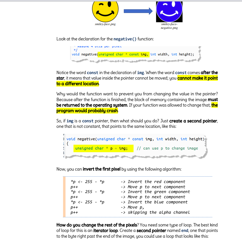 Pointers & Graphics T This assignment, will show you | Chegg.com
