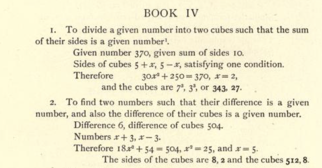 Solved I. To divide a given number into two cubes such that | Chegg.com