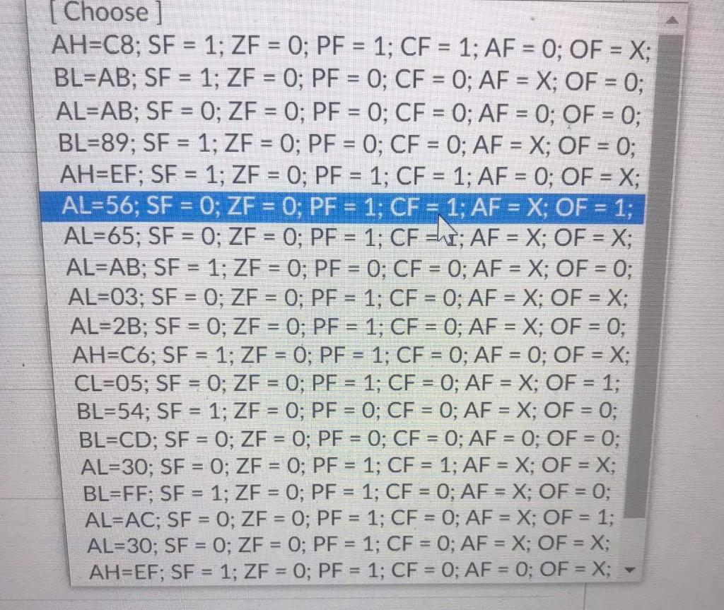 Solved ASSEMBLY LANGUAGE Determine content of the | Chegg.com