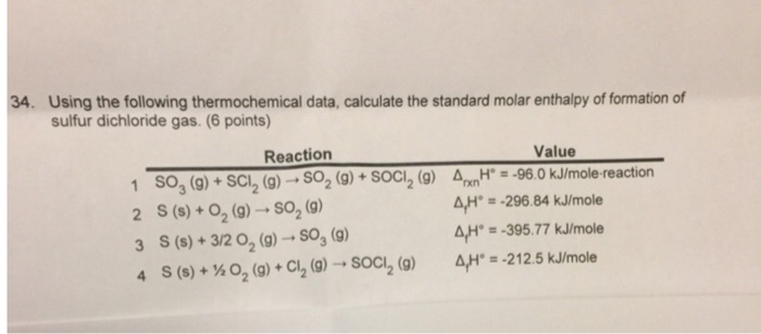 Solved Using the following thermochemical data, calculate | Chegg.com