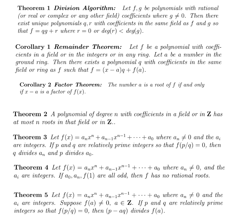 4. Use the theorems in [2] to factor the following | Chegg.com