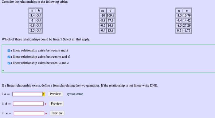 Solved Consider the relationships in the following tables. | Chegg.com