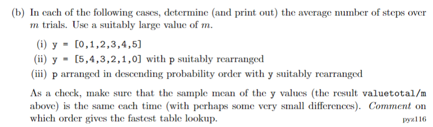 Solved use Python please, mainly worried about part (b) | Chegg.com