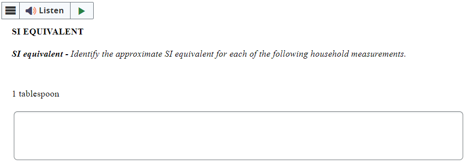 Solved SI equivalent - Identify the approximate SI | Chegg.com