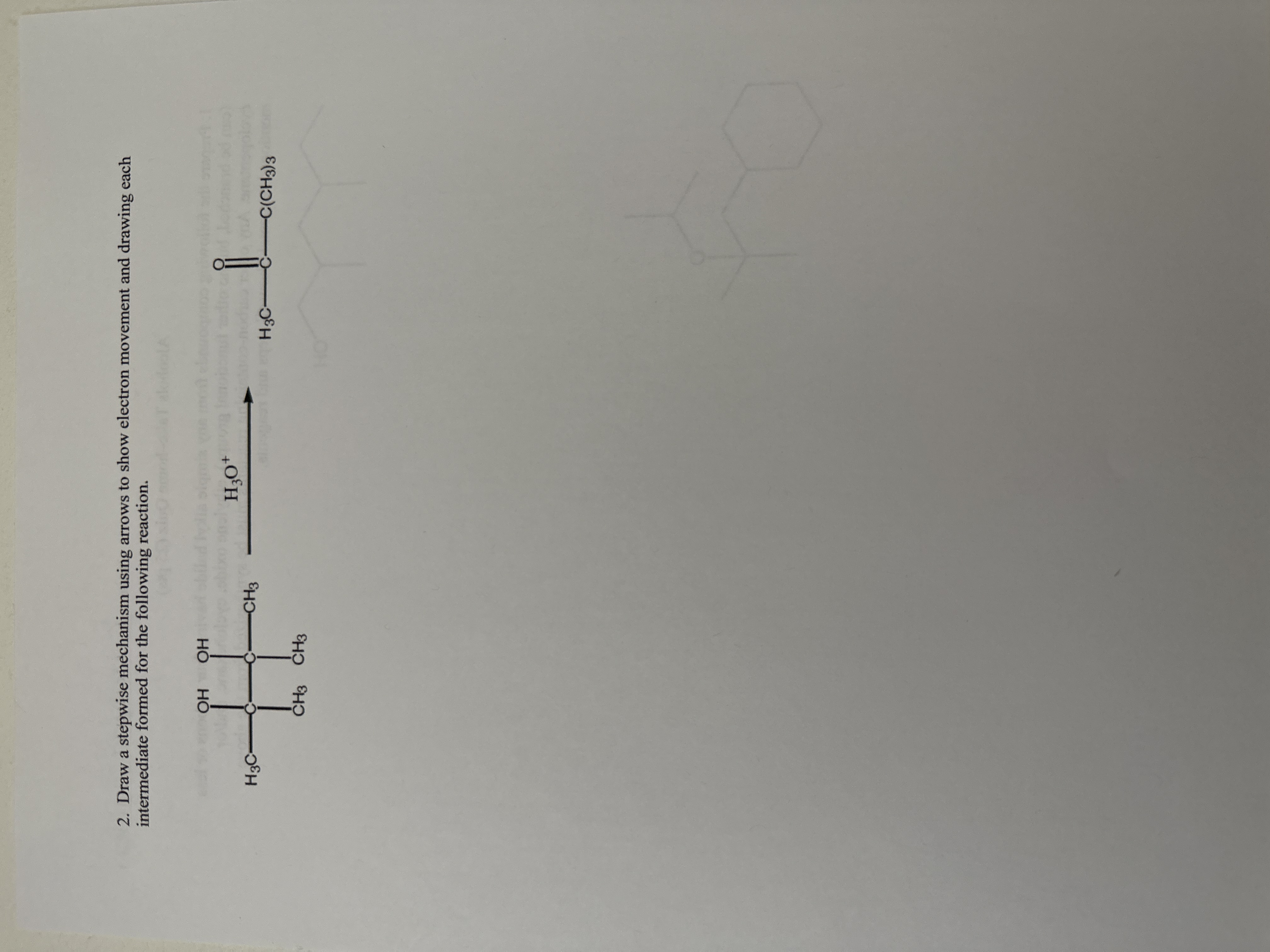 Solved 2. Draw a stepwise mechanism using arrows to show | Chegg.com