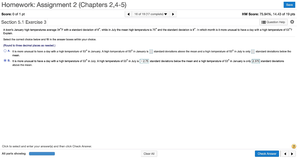 Solved Homework Assignment 2 Chapters 2 4 5 Save Score 0