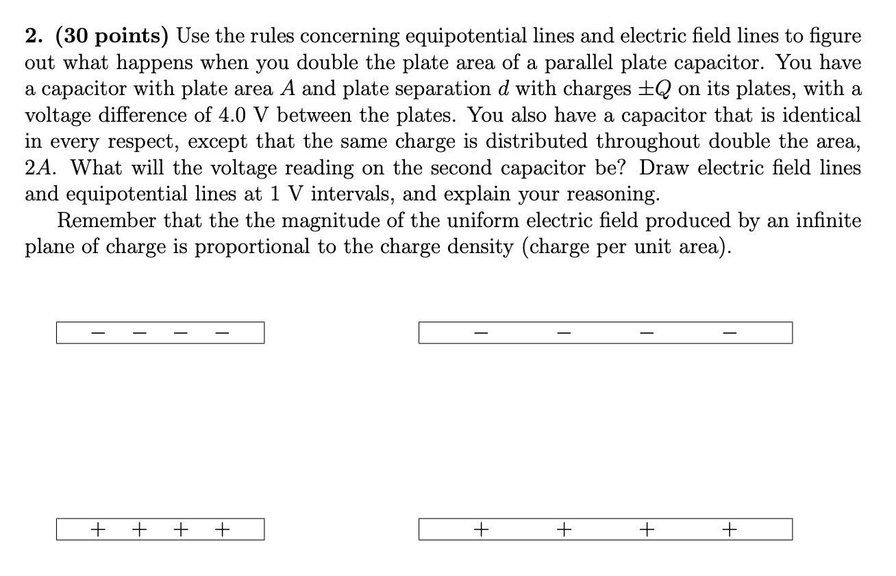 Solved 2. (30 points) Use the rules concerning equipotential | Chegg.com