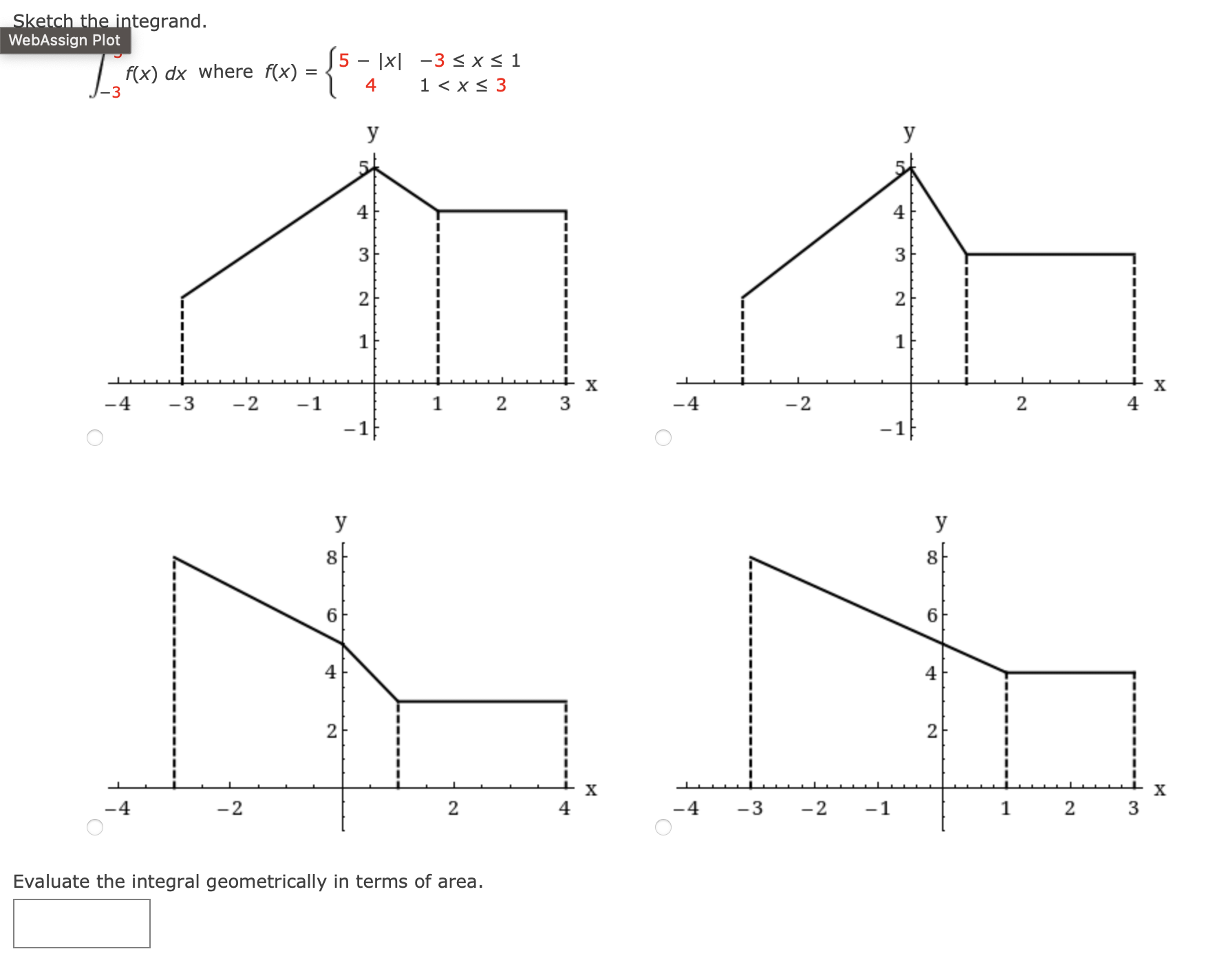 Solved Sketch The Integrandwebassign Plot