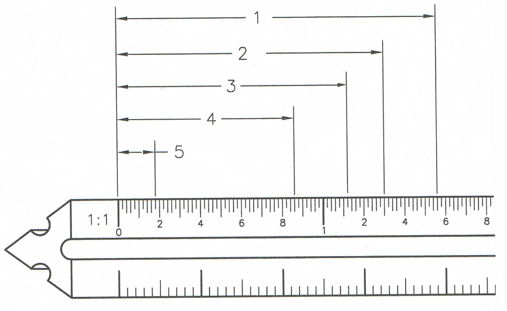 Solved B. Decimal Inch Scales (.02” | Chegg.com