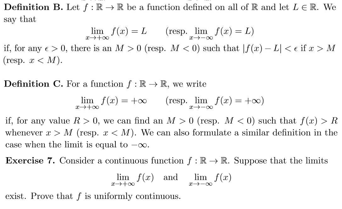 Solved Definition B. Let f : R → R be a function defined on | Chegg.com